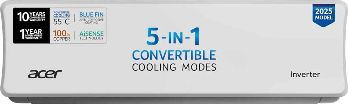 Acer AR15AS5IS1HLE25 1.5 Ton 5 Star 2025 Inverter Split AC - Price in ...