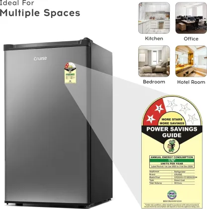 Cruise CRDSVK-FZ1095G 84L 2 Star Single Door Mini Refrigerator Price in ...