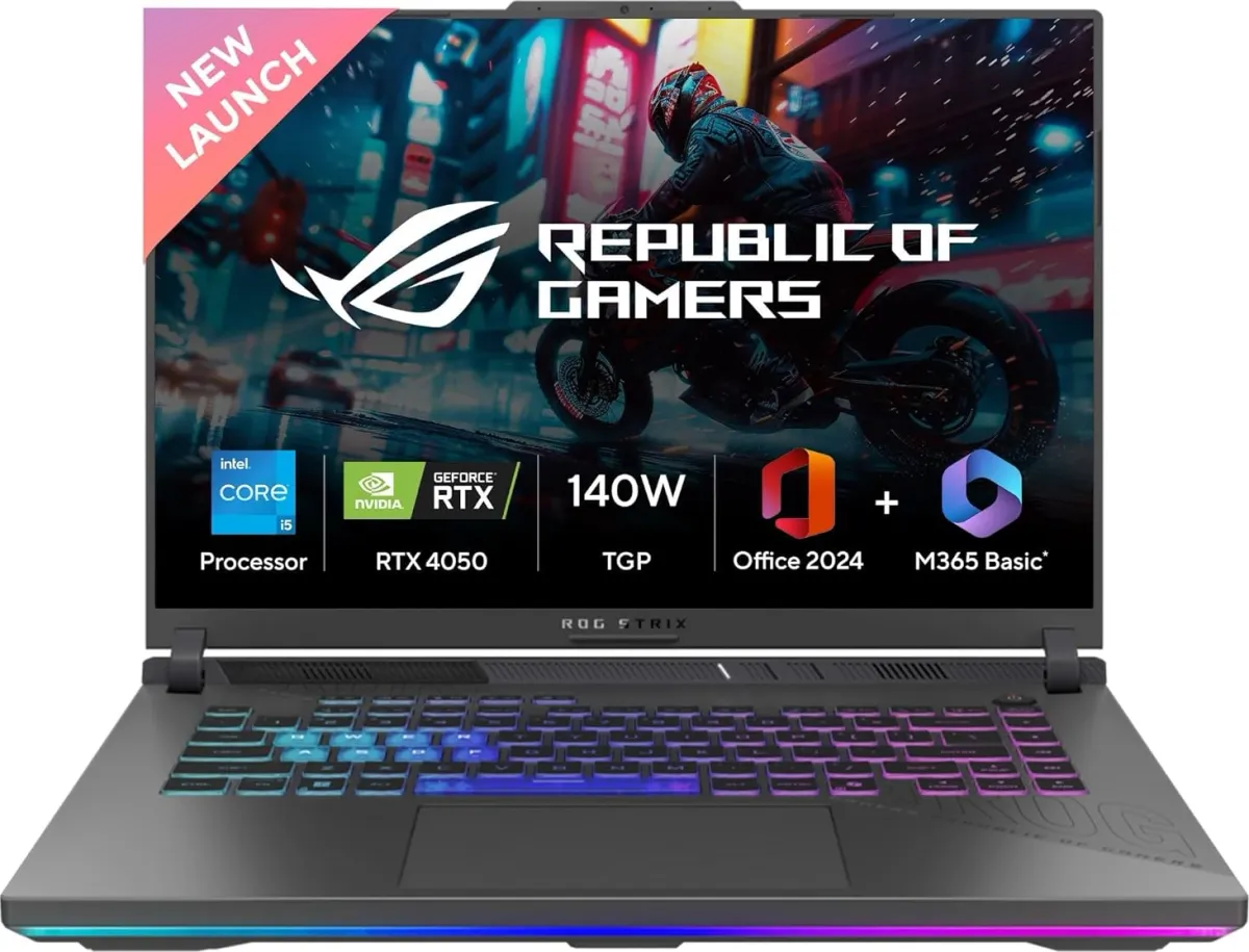 Asus ROG Strix G16 G614JU-N3526WS Gaming Laptop (13th Gen Core i5/ 16GB ...