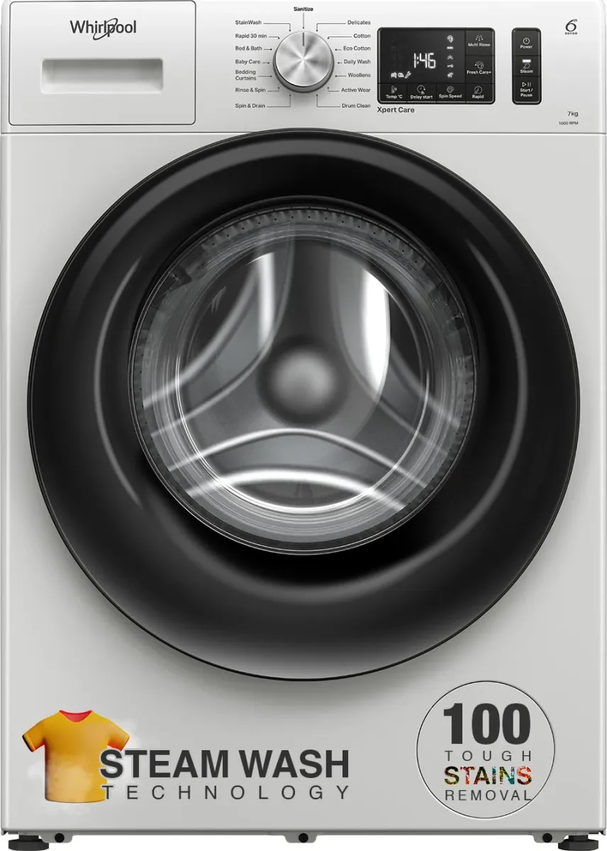 Whirlpool Xpert Care XS7010BWW52E 7 Kg Fully Automatic Front Load ...