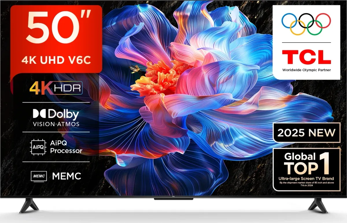 TCL V6C 50 inch Ultra HD 4K Smart LED TV (50V6C) Price in India 2025 ...