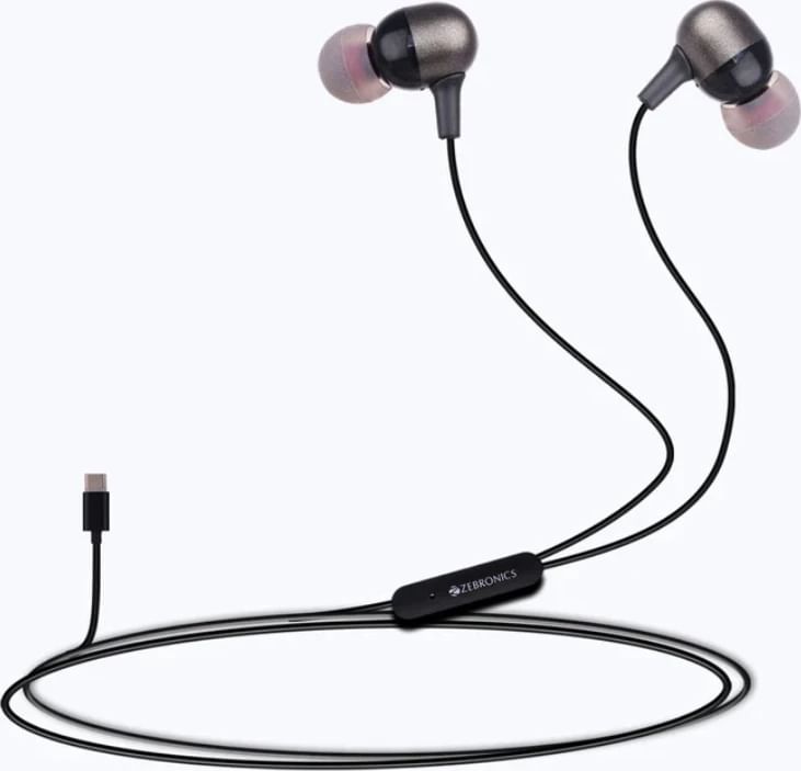Zebronics Zeb-Aria Type-C Wired Earphones Price in India 2025, Full ...