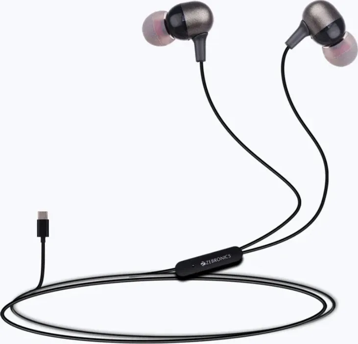 Zebronics Zeb-Aria Type-C Wired Earphones Price in India 2025, Full ...