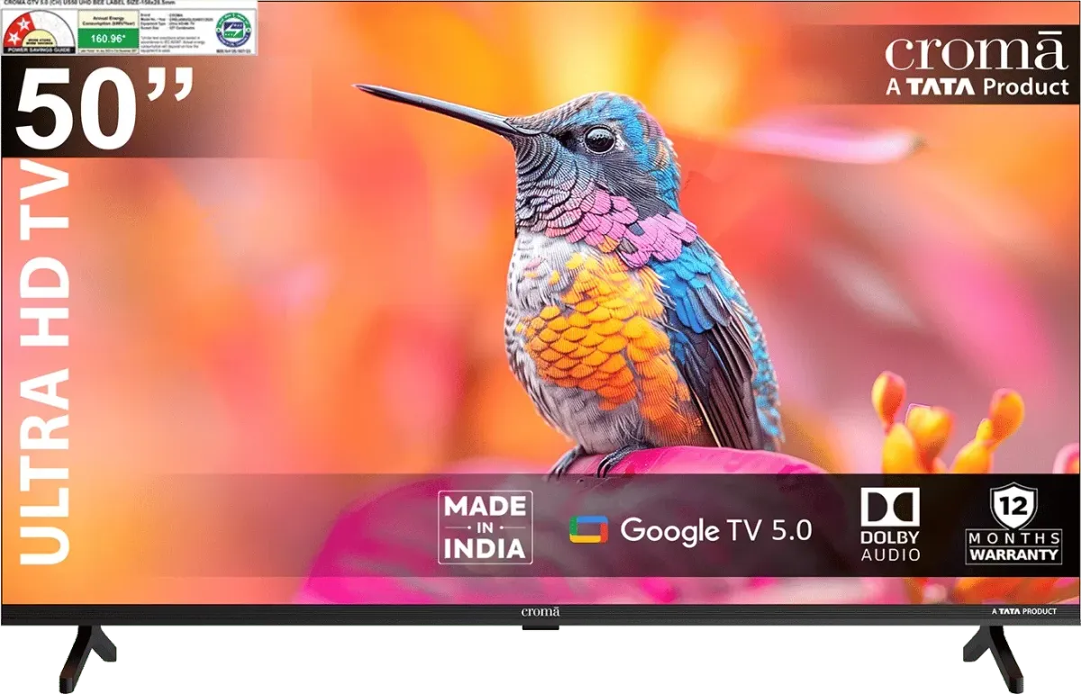 Croma 50UGL024651 50 inch Ultra HD 4K Smart LED TV - Price in India ...
