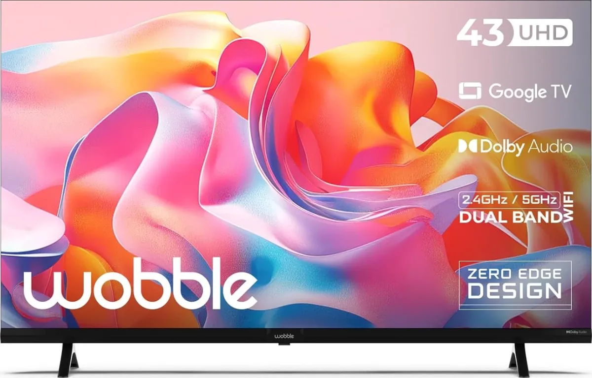 Wobble UD Series 43 inch Ultra HD 4K Smart LED TV (WB43GTAW9602UDFL ...