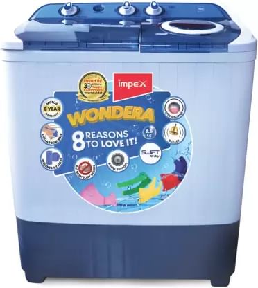 Impex Wondera Wiz 6.5 kg Semi Automatic Washing Machine Price in India ...