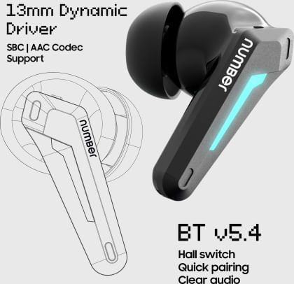 Number Super Buds GT M9 Gaming True Wireless Earbuds Price in India ...