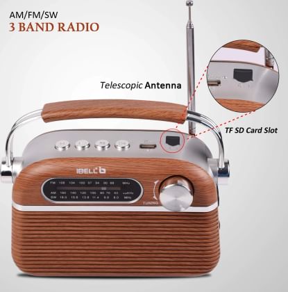 iBELL FM700BT Portable FM Radio with Bluetooth Speaker Price in India ...