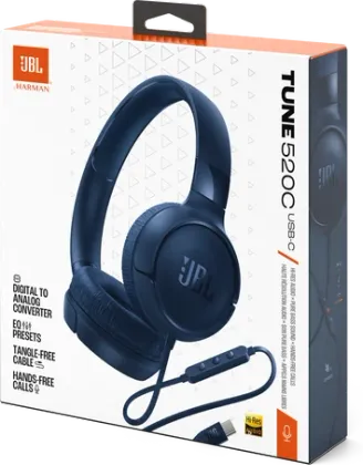 JBL Tune 520C USB-C Wired Headphones - Price in India (May 2026), Specs ...