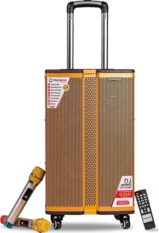 Truvison DJ-Soundbank 90W Wooden Party Trolly Speaker Price in India ...