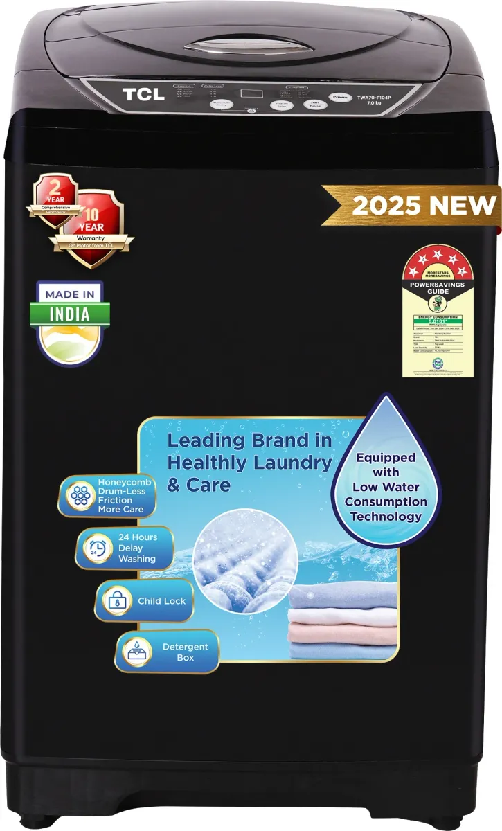 TCL TWA70-P104PB 10 kg Fully Automatic Top Load Washing Machine - Price ...