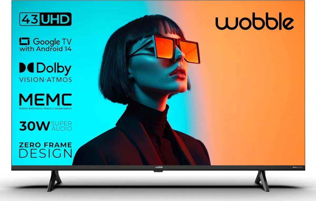 Wobble K Series 43 inch Ultra HD 4K Smart LED TV (WB43UDAGU2875D25 ...
