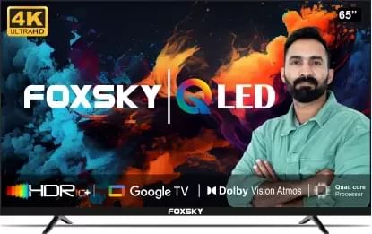 Foxsky 65FS 65 inch Ultra HD 4K Smart QLED TV Price in India 2025, Full Specs & Review | Smartprix