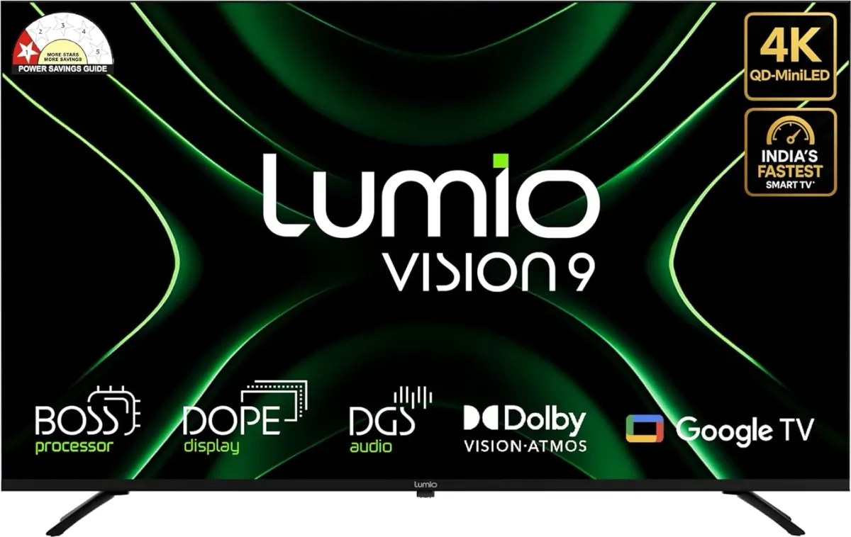 Lumio Vision 9 55 inch Ultra HD 4K Smart Mini LED TV (EPIC1-ADSG) Price in India 2025, Full ...
