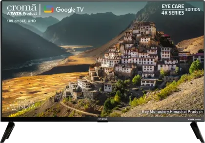 Croma 43UGC024601 43 inch Ultra HD 4K Smart LED TV Price in India 2025 ...