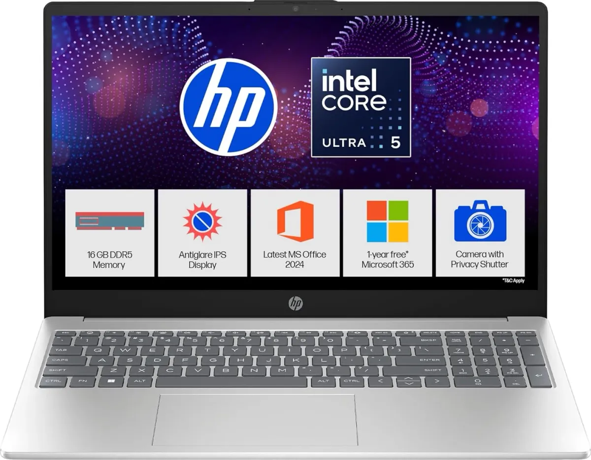 HP 15-fd1254TU Laptop (Intel Core Ultra 5 125H/ 16GB/ 512GB SSD/ Win11 Home) Price in India 2025 ...