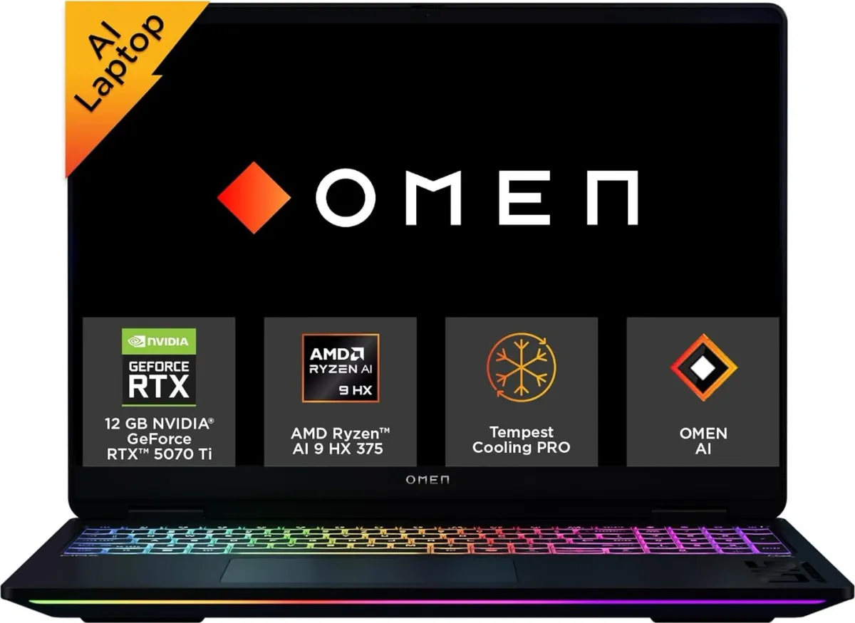 HP Omen 16 Max 16-ak0070ax Gaming Laptop (AMD Ryzen AI 9 HX 375/ 32GB ...