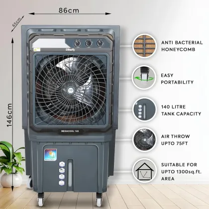 Burly Megacool 140 L Desert Air Cooler - Price in India (Mar 2026 ...