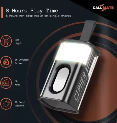 Callmate Cipher 5W Bluetooth Speaker Price in India 2026, Full Specs ...