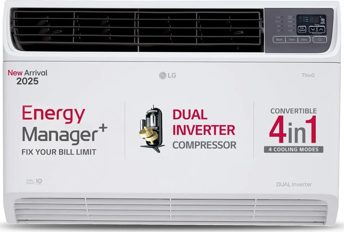 LG UW-Q18WWXA 1.5 Ton 3 Star 2025 Dual Inverter Window AC - Price in ...