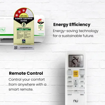 NU NUAC103SCIA 1 Ton 3 Star 2023 Inverter Split AC Price in India 2025 ...