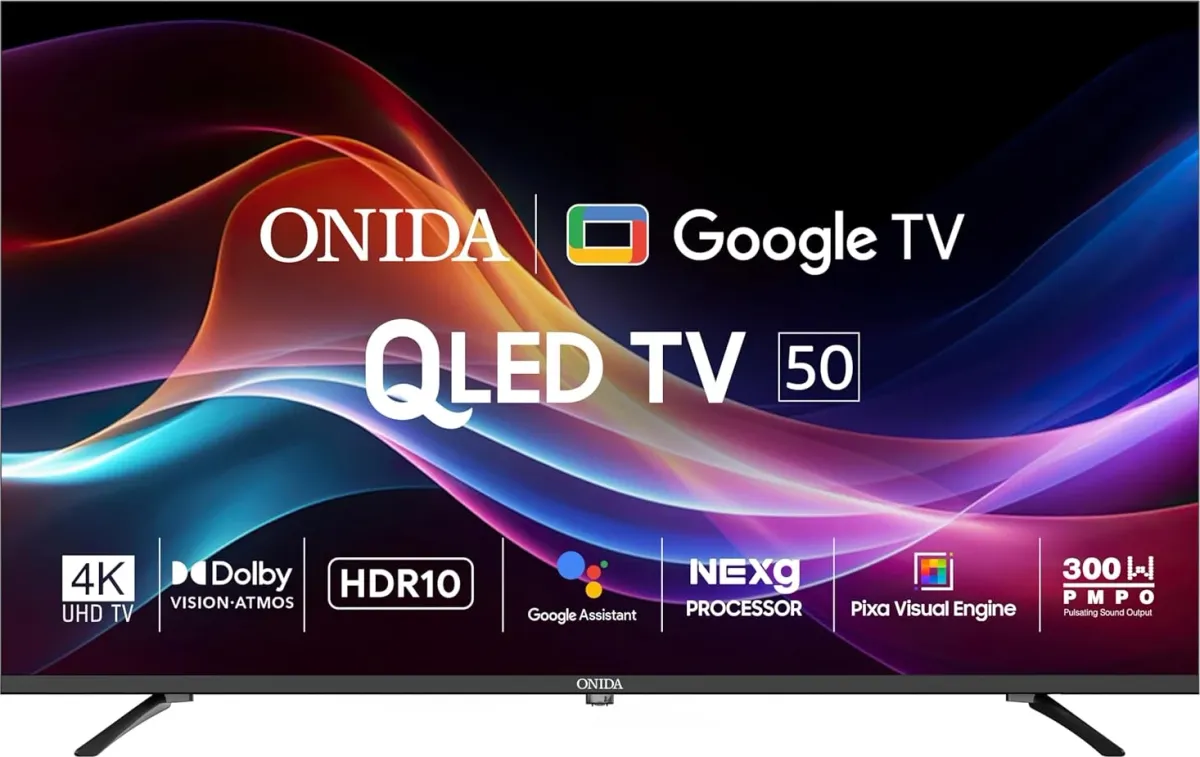 Onida NexG 50 inch Ultra HD 4K Smart QLED TV (QZ50UI) Price in India 2025, Full Specs & Review ...