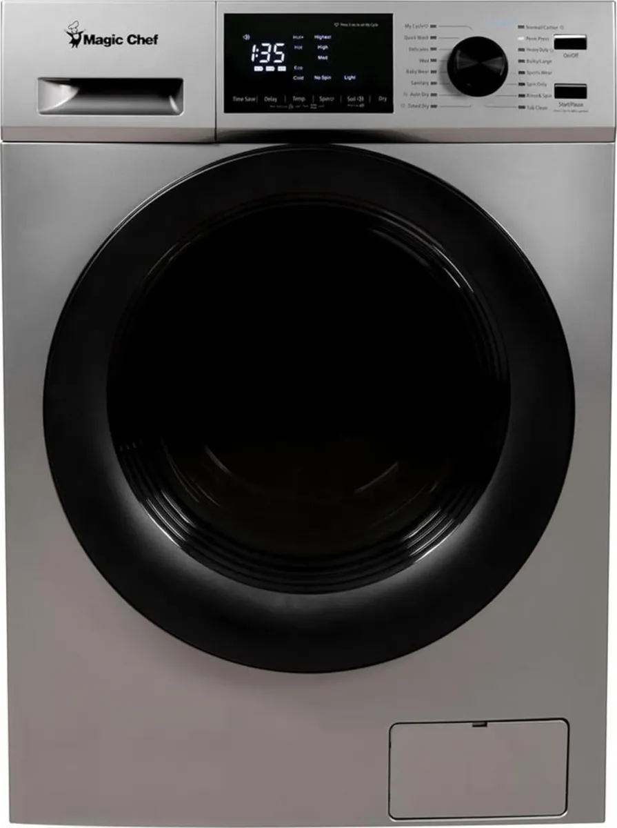 Magic Chef MCSCWD27S5 2.7 cu ft Fully Automatic Front Load Washing ...
