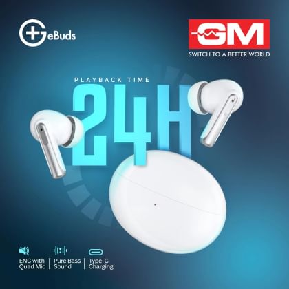 GM G Plus eBuds True Wireless Earbuds Price in India 2024, Full Specs ...