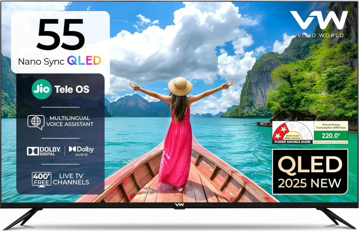 VW Nano Sync Series 55 inch Ultra HD 4K Smart QLED TV (VW55JQ1) - Price ...