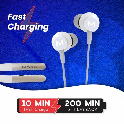 Maxx NX151 Pro Wireless Neckband Price in India 2025, Full Specs & Review | Smartprix