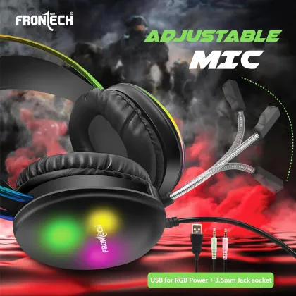 FRONTECH HF-0015 Wired Gaming Headphones - Price in India (Mar 2026 ...