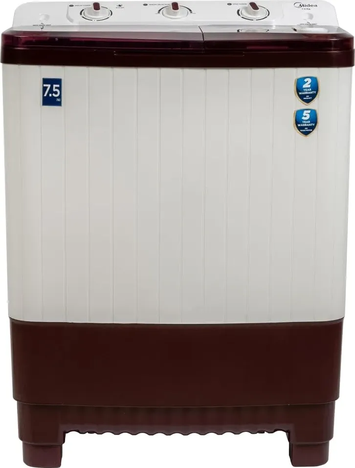 Midea MWMSA075PPG 7.5 Kg Semi Automatic Washing Machine - Price in ...