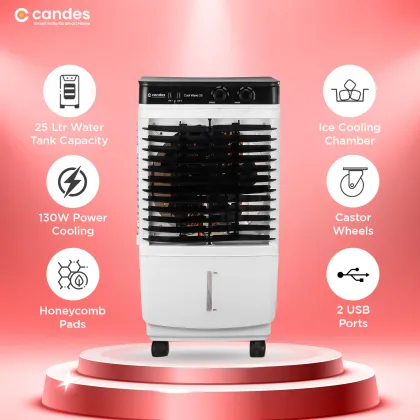 Candes Coolwave 25 L Personal Air Cooler Price in India 2025, Full ...