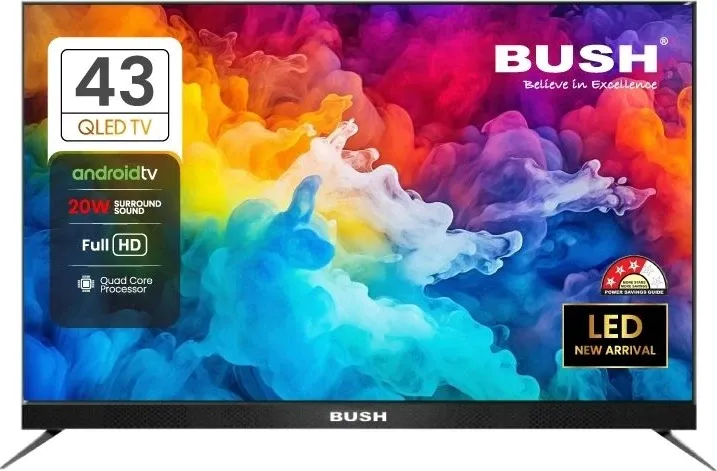 Bush BU43HSS02 43 inch Full HD Smart QLED TV Price in India 2025, Full ...