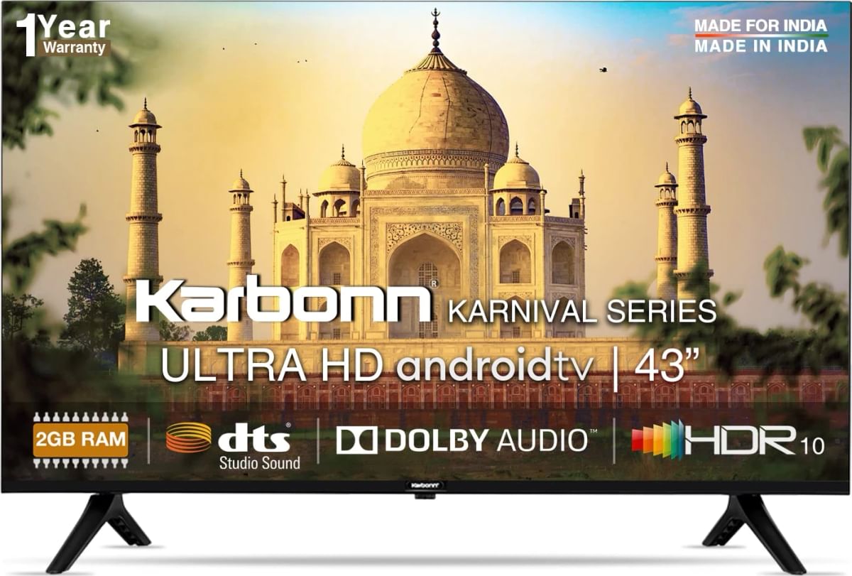 Karbonn Karnival Series KJS43ASUHD 43 inch Ultra HD 4K Smart LED TV ...