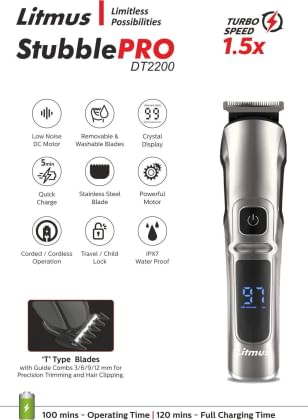 Litmus Stubble Pro DT2200 Trimmer Price in India 2024, Full Specs & Review | Smartprix
