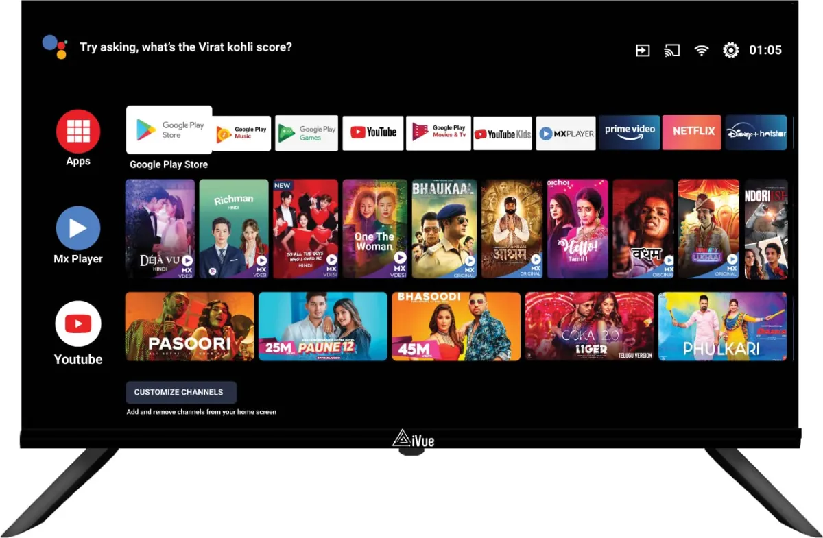 iVue VU32FLY25M5 32 inch HD Ready Smart LED TV - Price in India (May ...