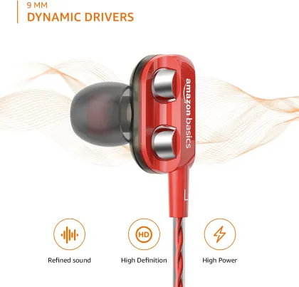AmazonBasics WE-01 Wired Earphones Price in India 2025, Full Specs ...
