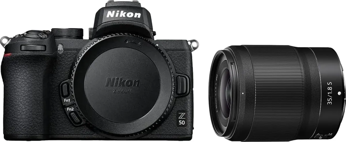 Nikon Z50 21MP Mirrorless Camera with Nikon NIKKOR Z 35mm F/1.8 S Lens ...