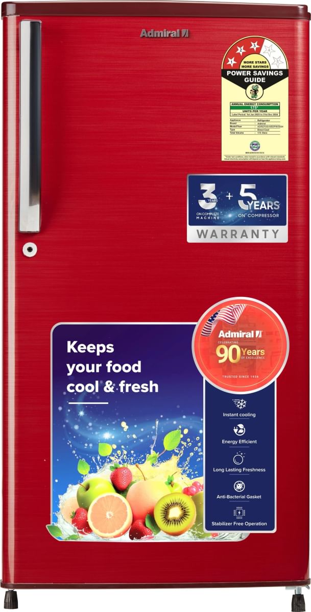 Admiral ADREFOG185DPW 175 L 3 Star Single Door Refrigerator Price in ...