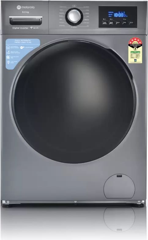Motorola 80FLIWBM5DG 8kg Fully Automatic Front Load Washing Machine ...