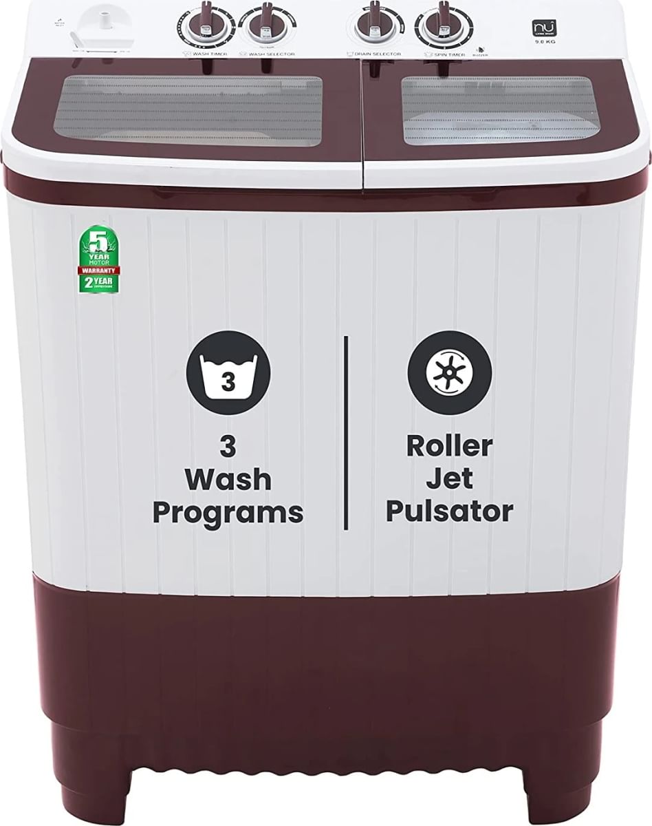 NU WTT90GBO 9 Kg Semi Automatic Washing Machine Price in India 2024 ...