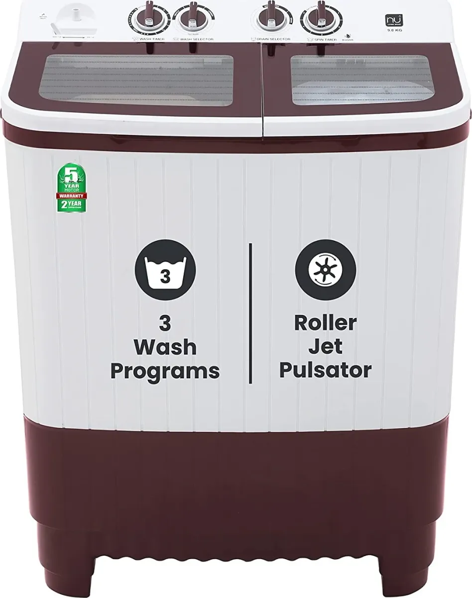 NU WTT90GBO 9 Kg Semi Automatic Washing Machine - Price in India (Apr ...