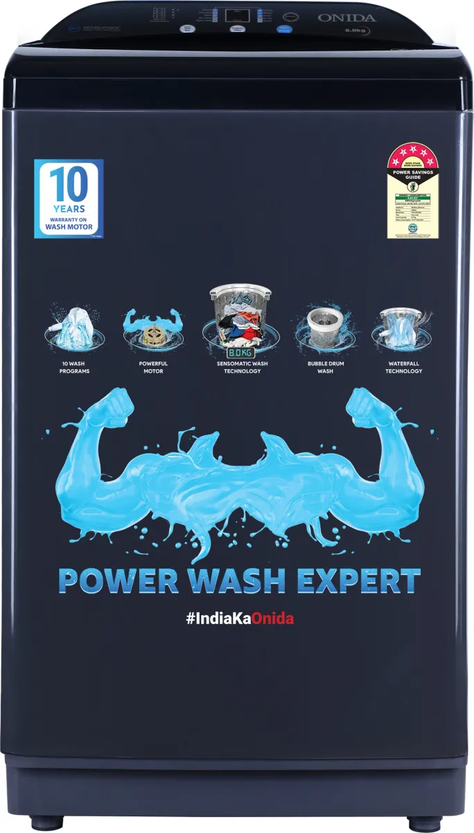 Onida T85GDB 8 kg Fully Automatic Top Load Washing Machine Price in ...