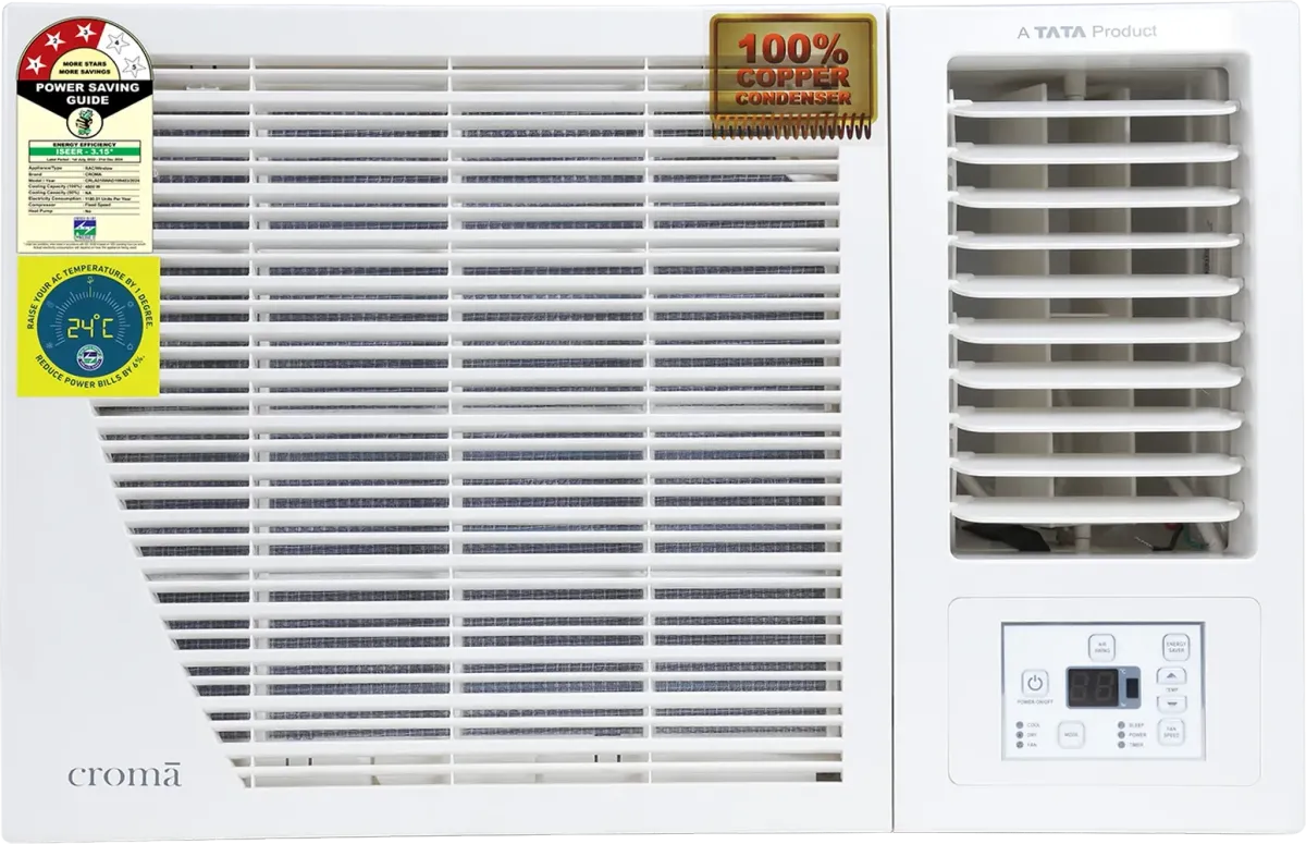 Croma CRLA018WAD199403 1.5 Ton 3 Star 2024 Window AC Price in India ...