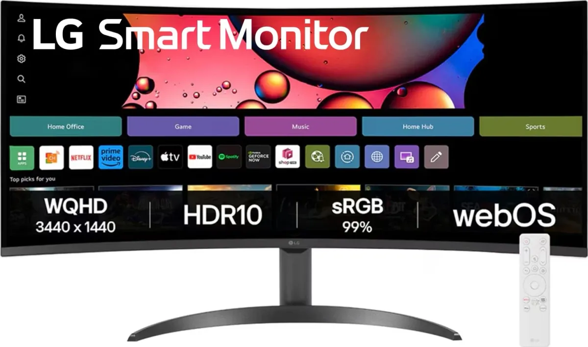 LG 34SR60QC 34 inch WQHD Smart Monitor Price in India 2025, Full Specs ...