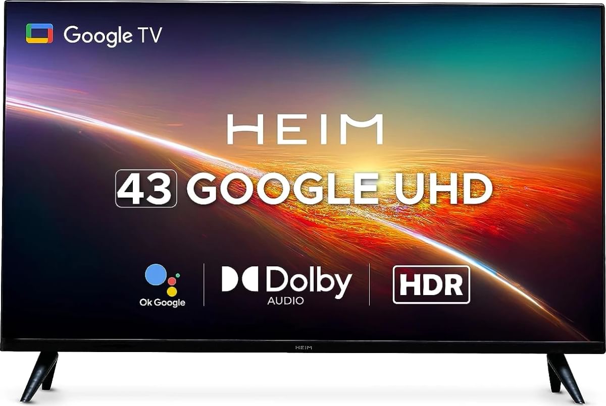 HEIM 43 UHGAVE 43 inch Ultra HD 4K Smart LED TV Price in India 2025, Full Specs & Review | Smartprix