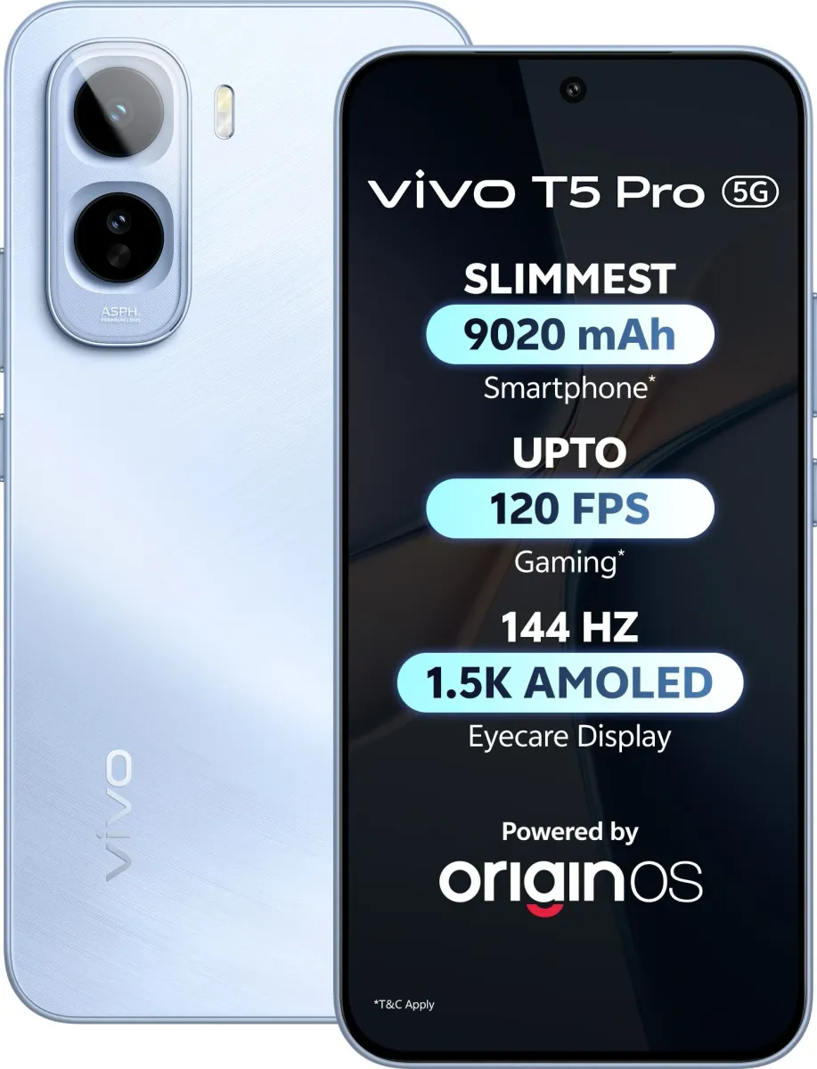 Vivo T5 Pro 5G (12GB RAM + 256GB) - Price in India (May 2026), Specs ...