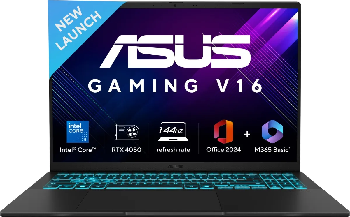 Asus Gaming V16 2025 V3607VU-RP550WS Laptop (Intel Core 5 210H/ 16GB/ 512GB SSD/ Win11/ 6GB ...