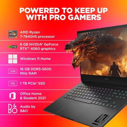 HP Omen 16-xd0020AX Gaming Laptop (AMD Ryzen 7 7840HS/ 16GB/ 1TB SSD ...